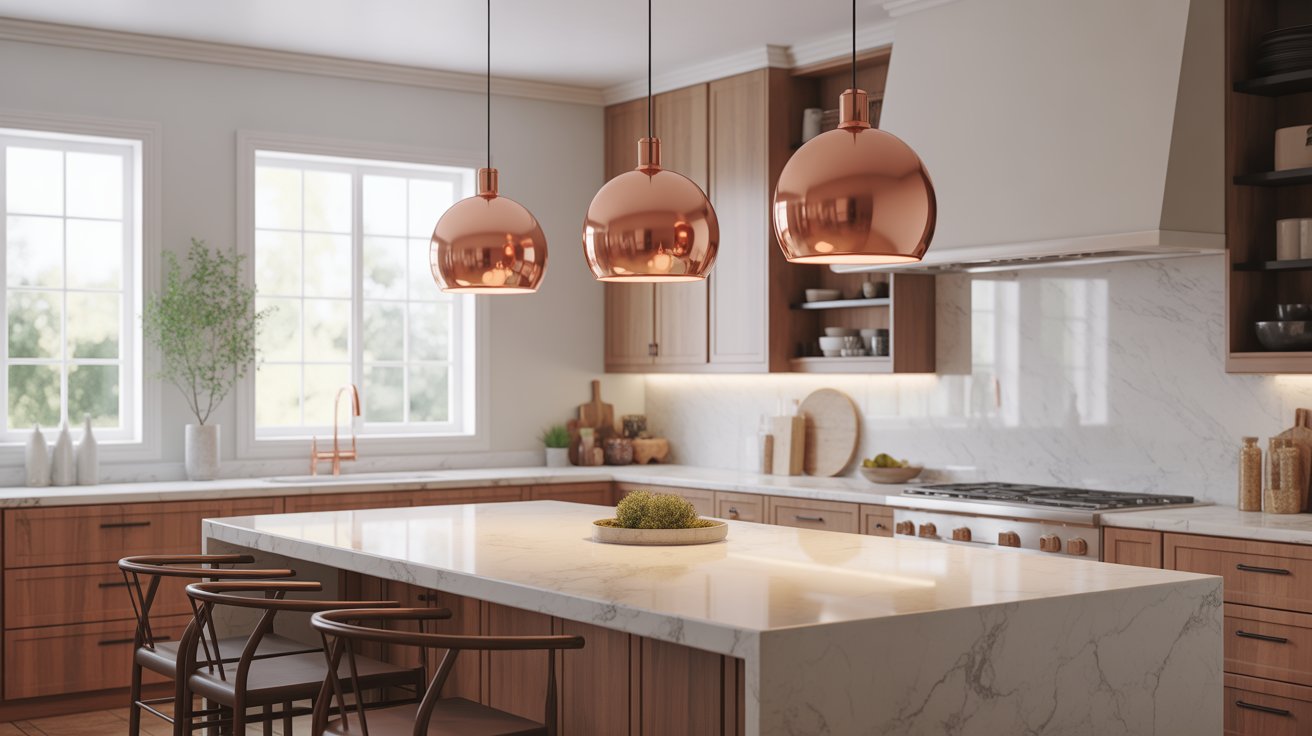 9 Stunning Copper Light Fixtures for Kitchen Elegance