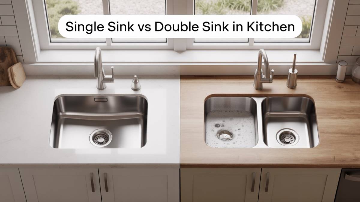 Single Sink vs Double Sink in Kitchen 2025 | Full Guide